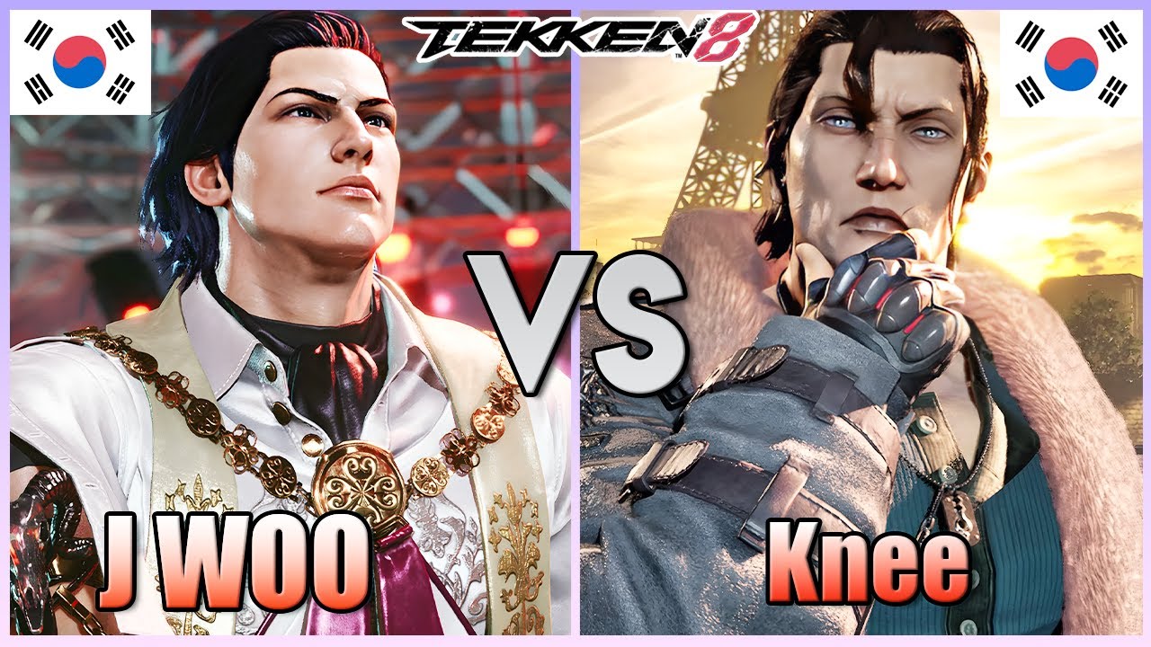 Tekken 8 J WOO (Claudio) vs Knee (Dragunov) Ranked Matches - YouTube