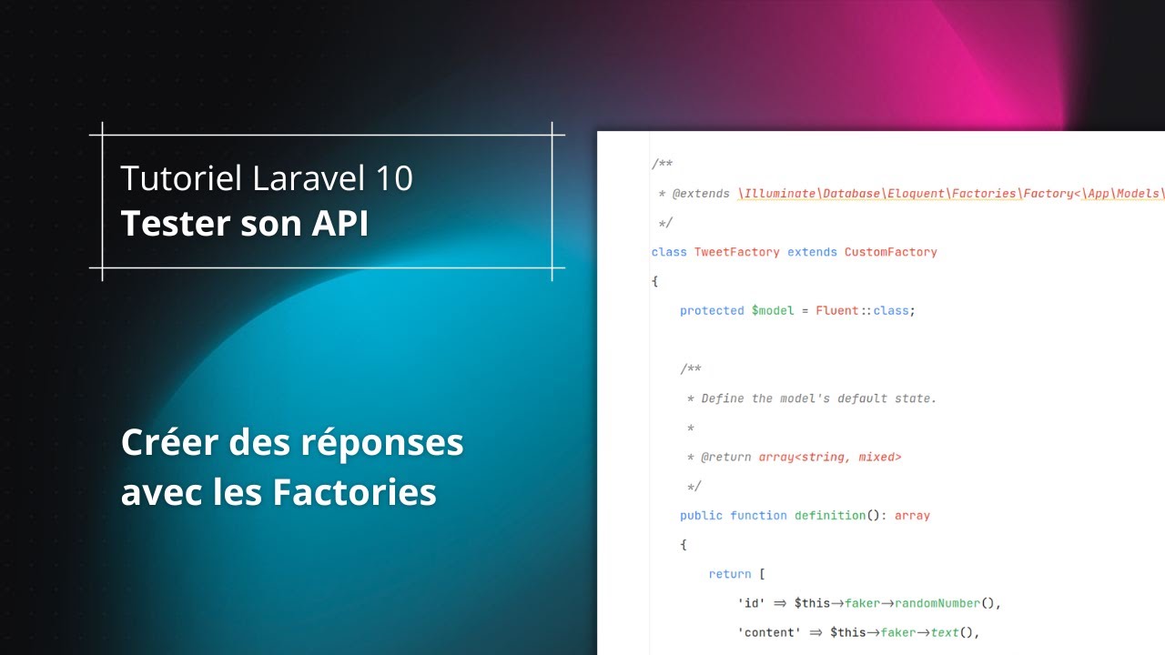 Fake API reponses avec Laravel - YouTube