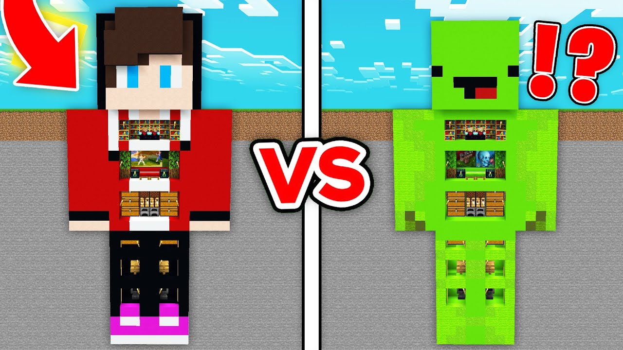 JJ And Mikey BUILDING THE BEST SECRET BASE in Minecraft Maizen - YouTube