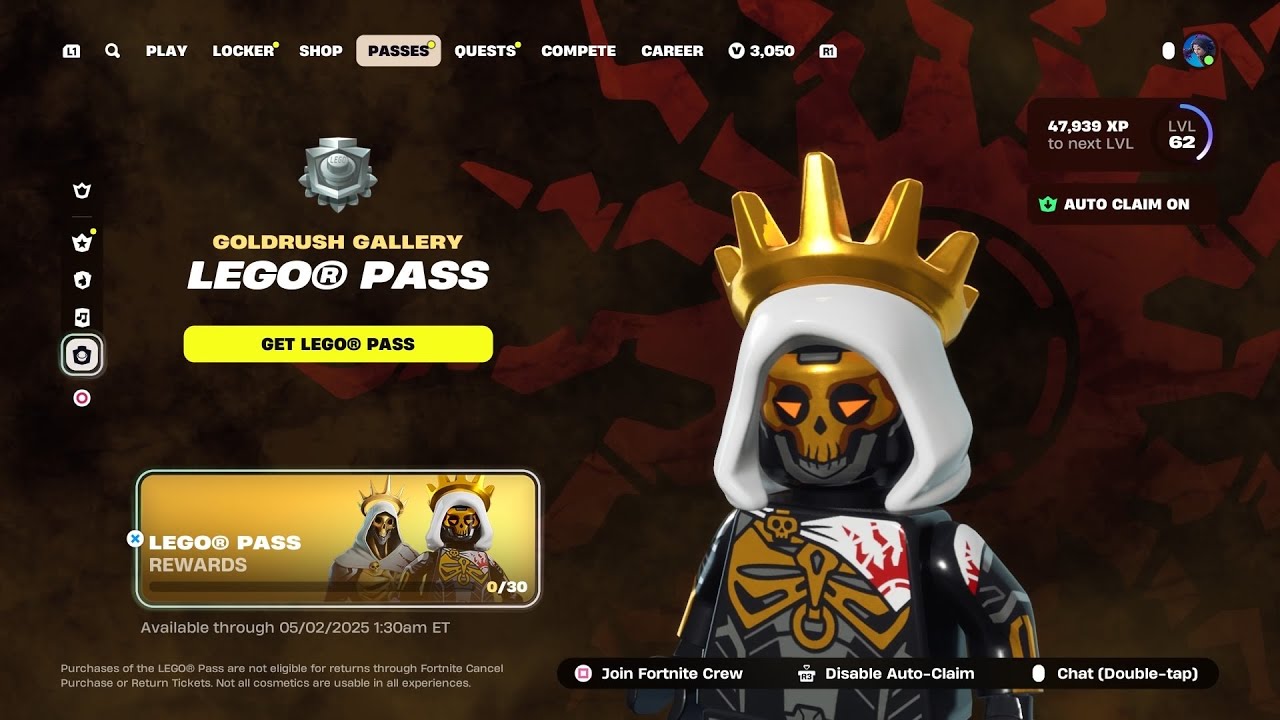 Fortnite New Lego Pass Full Showcase Goldrush Gallery - YouTube