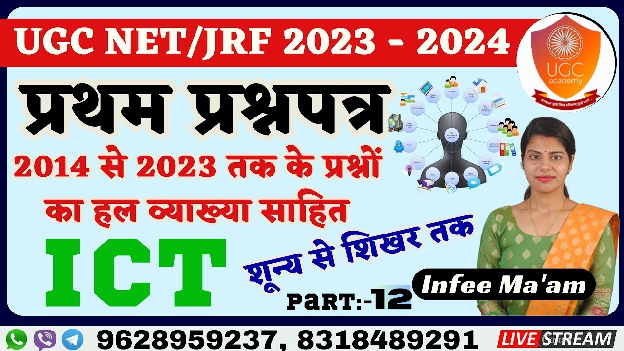 UGC NET JRF FIRST PAPER DECEMBER 2023 प्रथम प्रश्न पत्र Communication ...