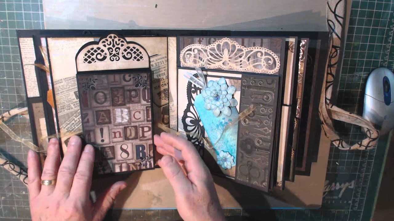 Bland Designs- Heartfelt Creations 3D Flip Fold Album - YouTube