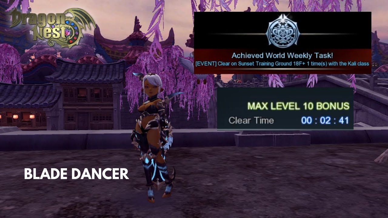 Dragon Nest SEA STG 18 Weekly Kali (Blade dancer) - YouTube