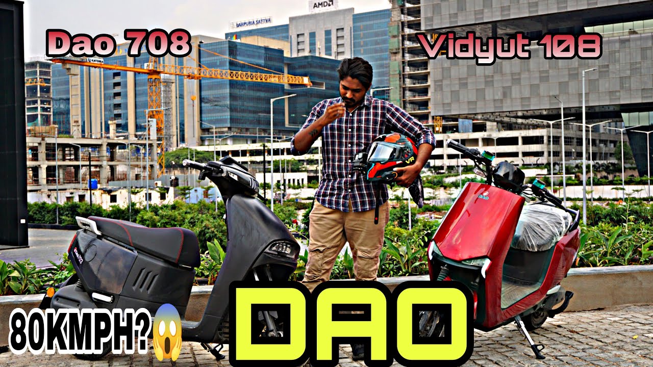 DAO vidyut 108 & Dao 703 review | All New Electric scooty in Hyderabad | DAO EV Tech | VR Vlogs ...