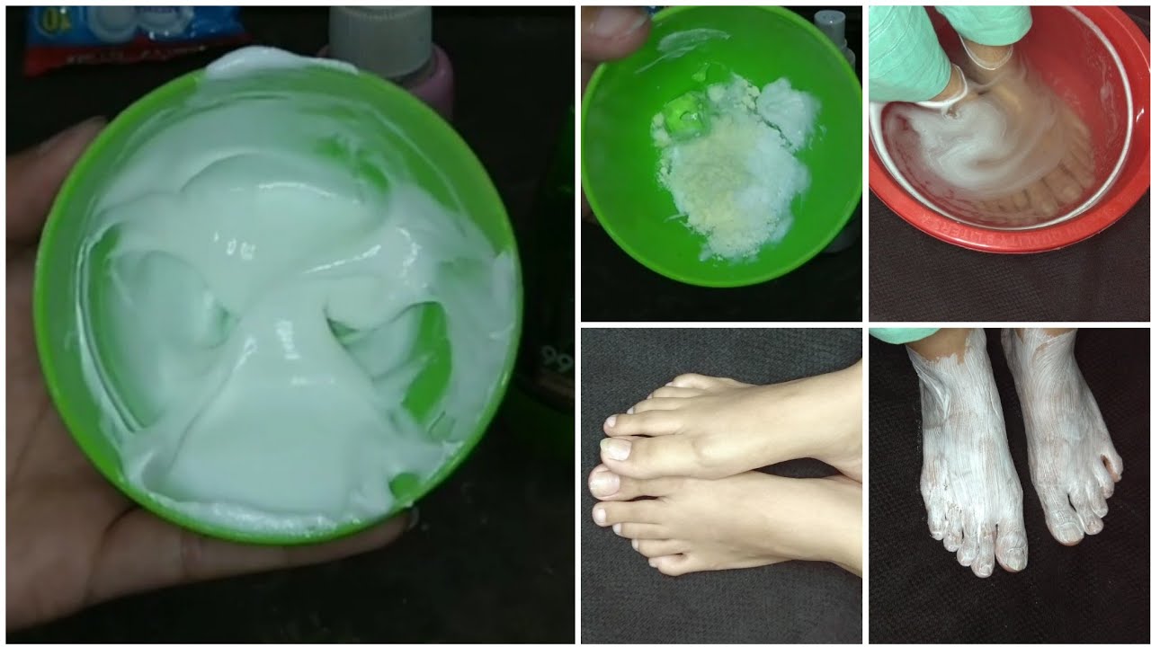 How to apply bleach on your feet at home simple method - YouTube