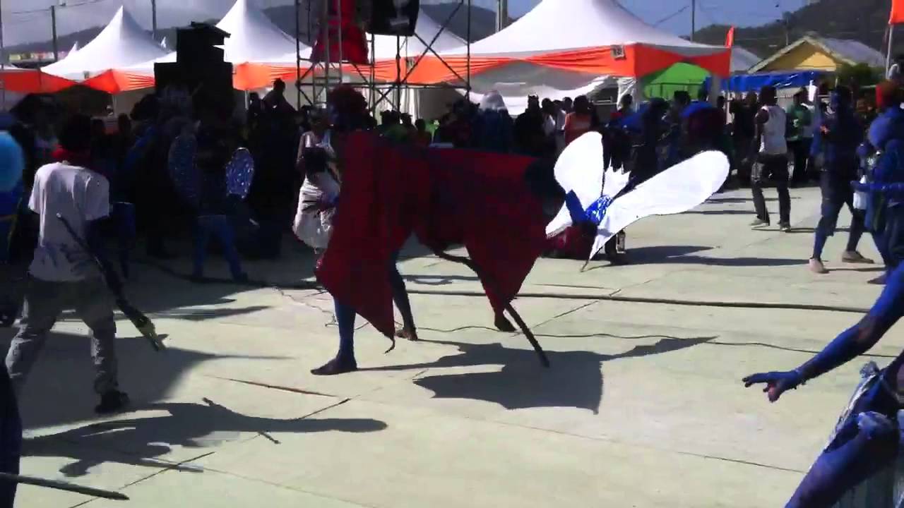 Blue Devils at Traditional Carnival Characters Festival 2014 - YouTube