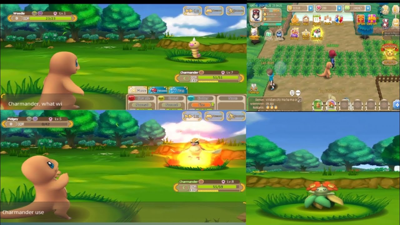 pocket pet game episode 1. I start my journey.pokemon trainer canyon. - YouTube