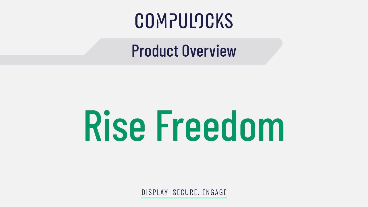 Rolling Kiosk "Rise Freedom" with Tablet Enclosure | Compulocks - YouTube