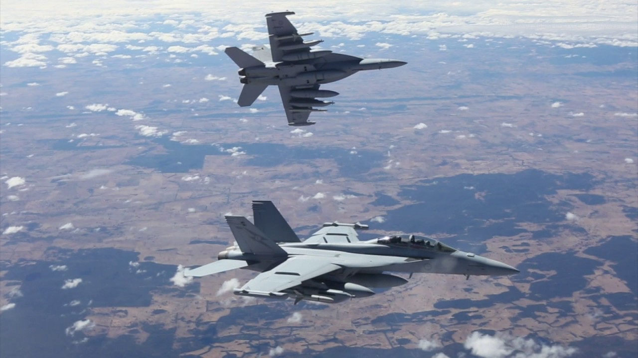 RAAF EA 18G Growlers Delivered to Australia - YouTube