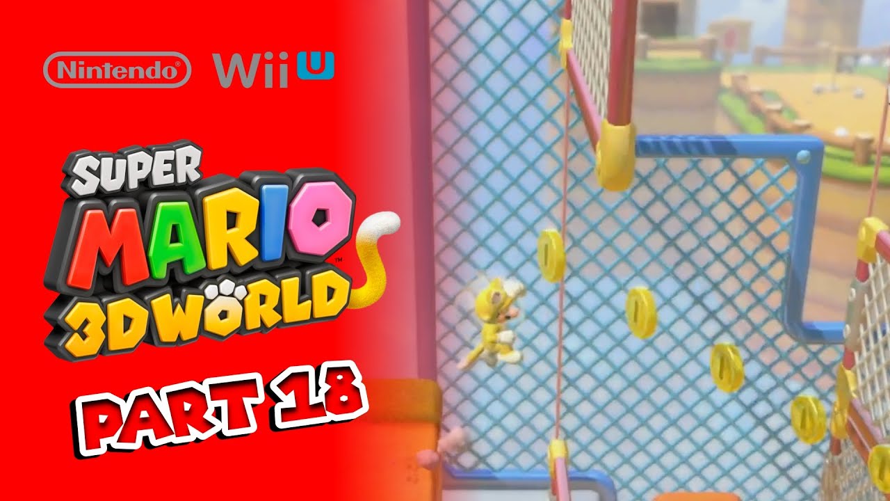 World 3-2: Chain-Link Charge | Super Mario 3D World (Wii U) | 100% Let ...