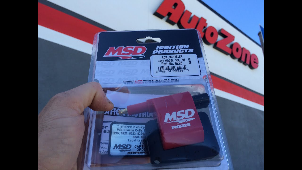 Jeep Cherokee XJ MSD coil install - YouTube