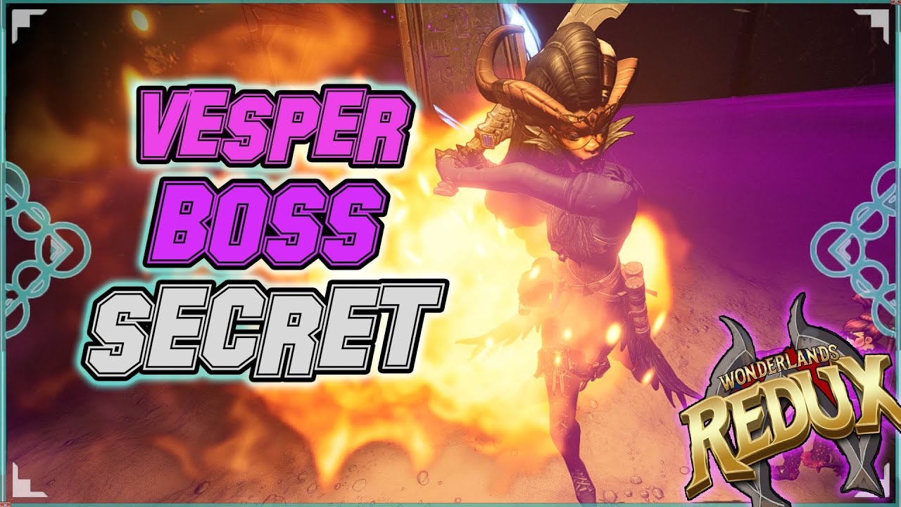 BOSS SECRET VESPER!! On se Venge des DLC 😈 | Wonderlands Redux! - YouTube