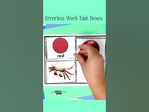 Errorless Work Tasks for Special Ed #shorts | Full SPED Ahead - YouTube