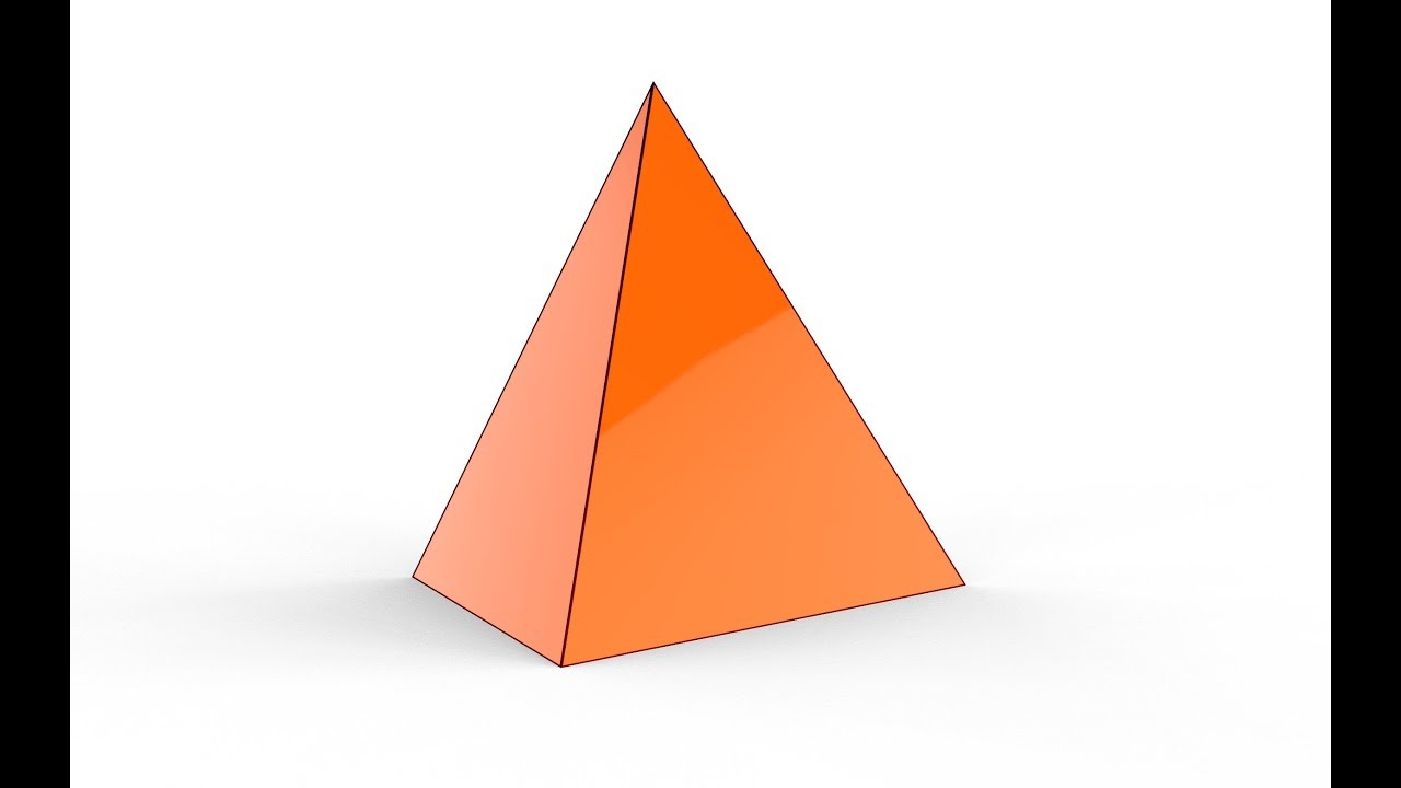 Square Pyramid Shape Clipart