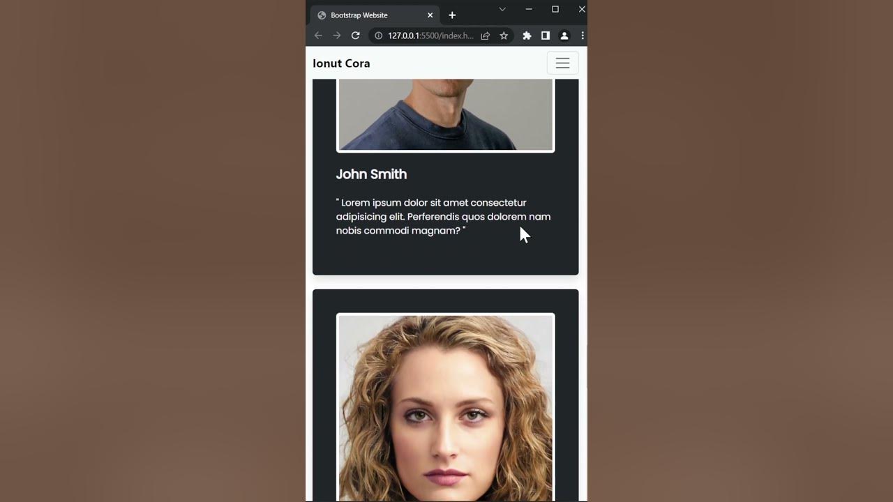 How to Make a Responsive Bootstrap 5 Website #websitedesign #coding #shorts - YouTube