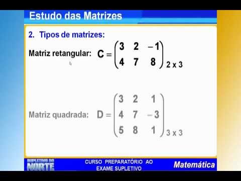 Ensino Médio - Matemática - Estudo das Matrizes - YouTube