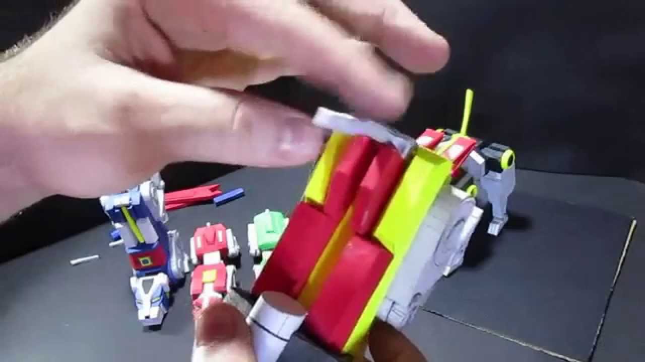 Golion/Voltron (PAPERCRAFT) Reviev PART:1 - YouTube