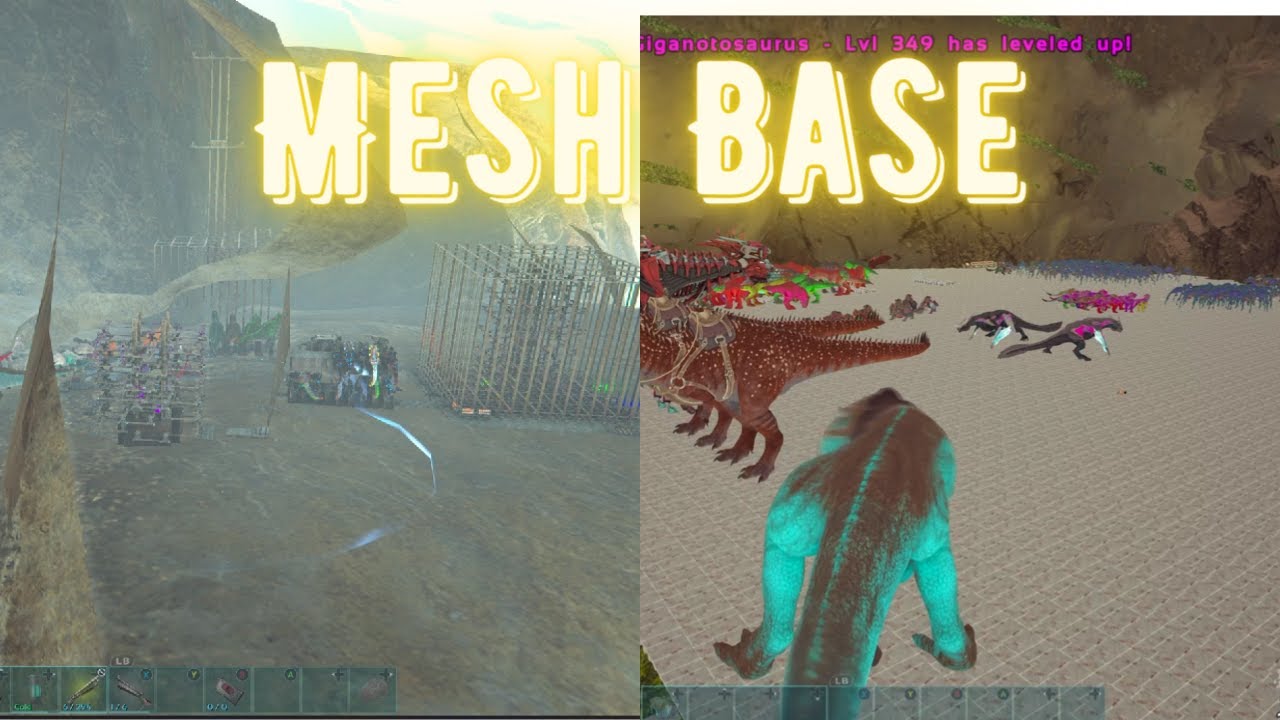 Raiding The Biggest Ext Mesh Base On Xbox 1x | Ark Xbox Official PvP ...