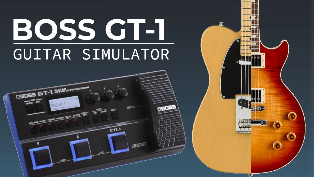 CAN YOUR TELE SOUND LIKE A LES PAUL? BOSS GT-1 Guitar Simulator Demo ...