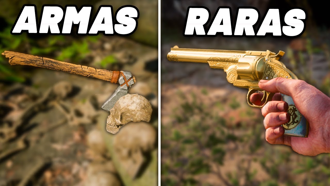 6 ARMAS RARAS que você DEVE COLETAR no Red Dead Redemption 2 - YouTube