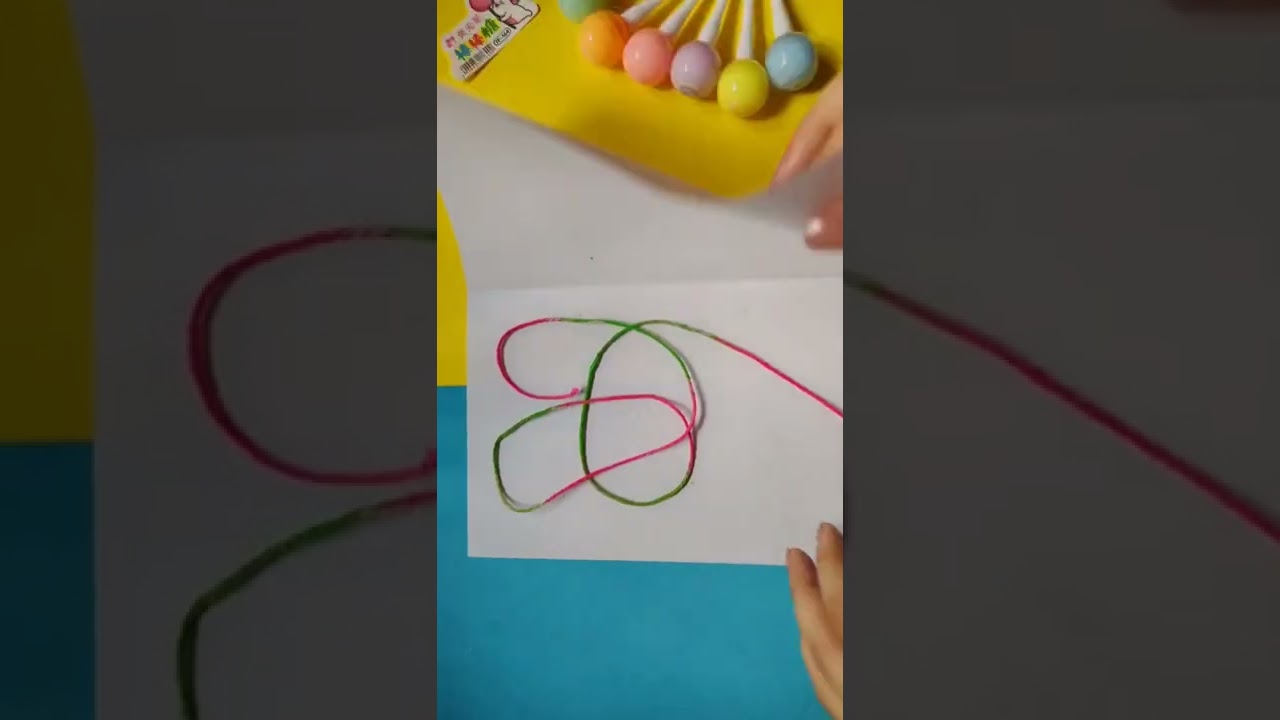 2 Minutes Painting - Flower Painting using String 🌺 - YouTube
