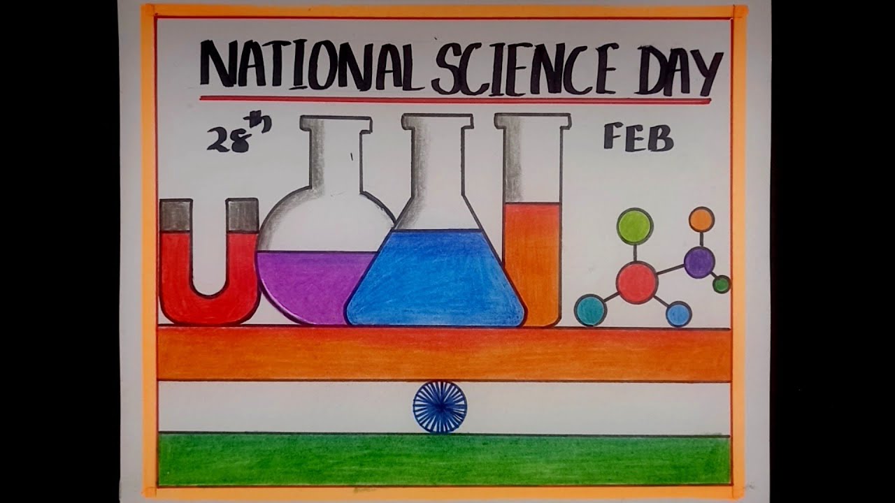 National Science Day Drawing/ National Science Day Poster/ Science Day ...