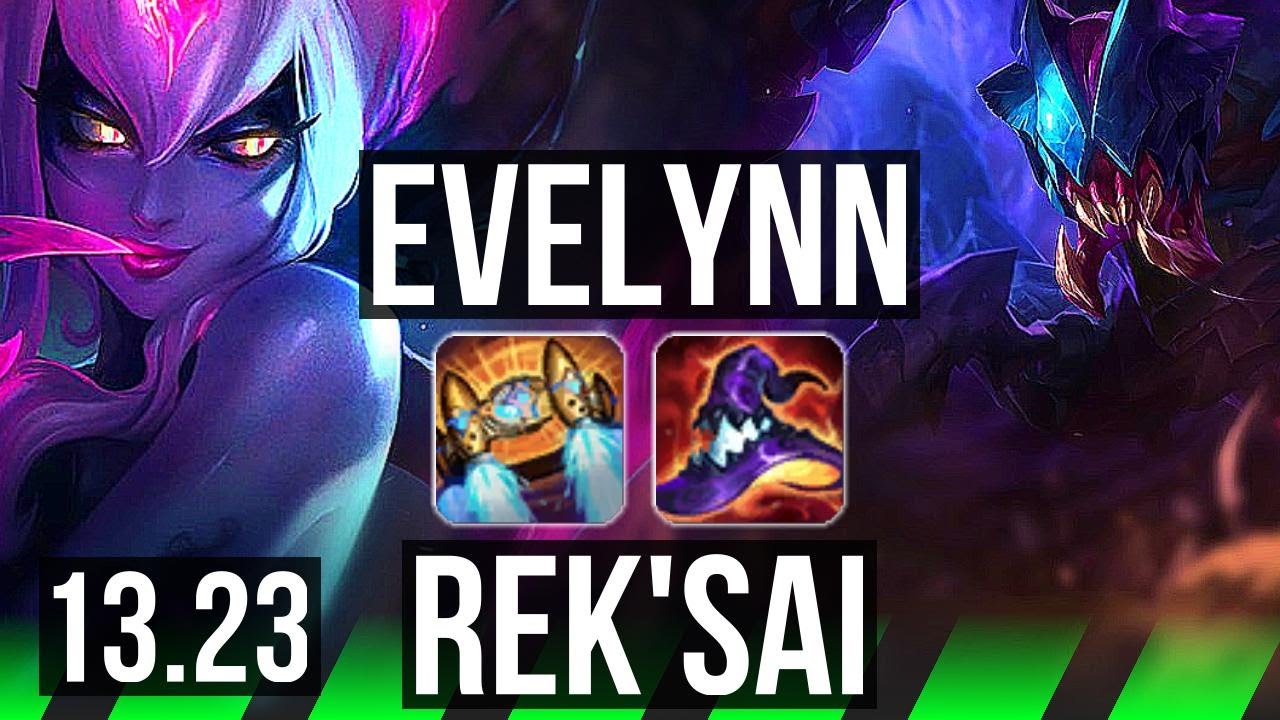 EVE vs REK'SAI (JNG) | 14/0/7, 5.0M mastery, Legendary, 1300+ games ...