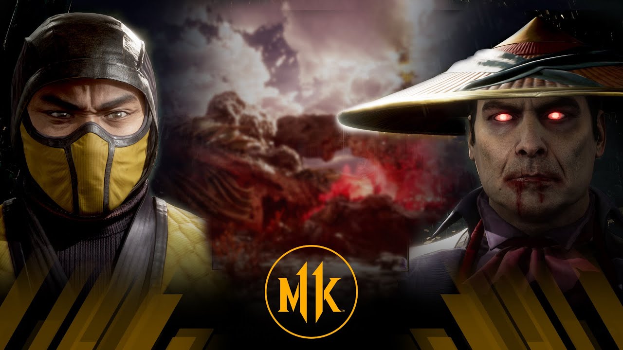 Mortal Kombat 11 - Klassic Scorpion Vs Vampire Raiden (Very Hard) - YouTube