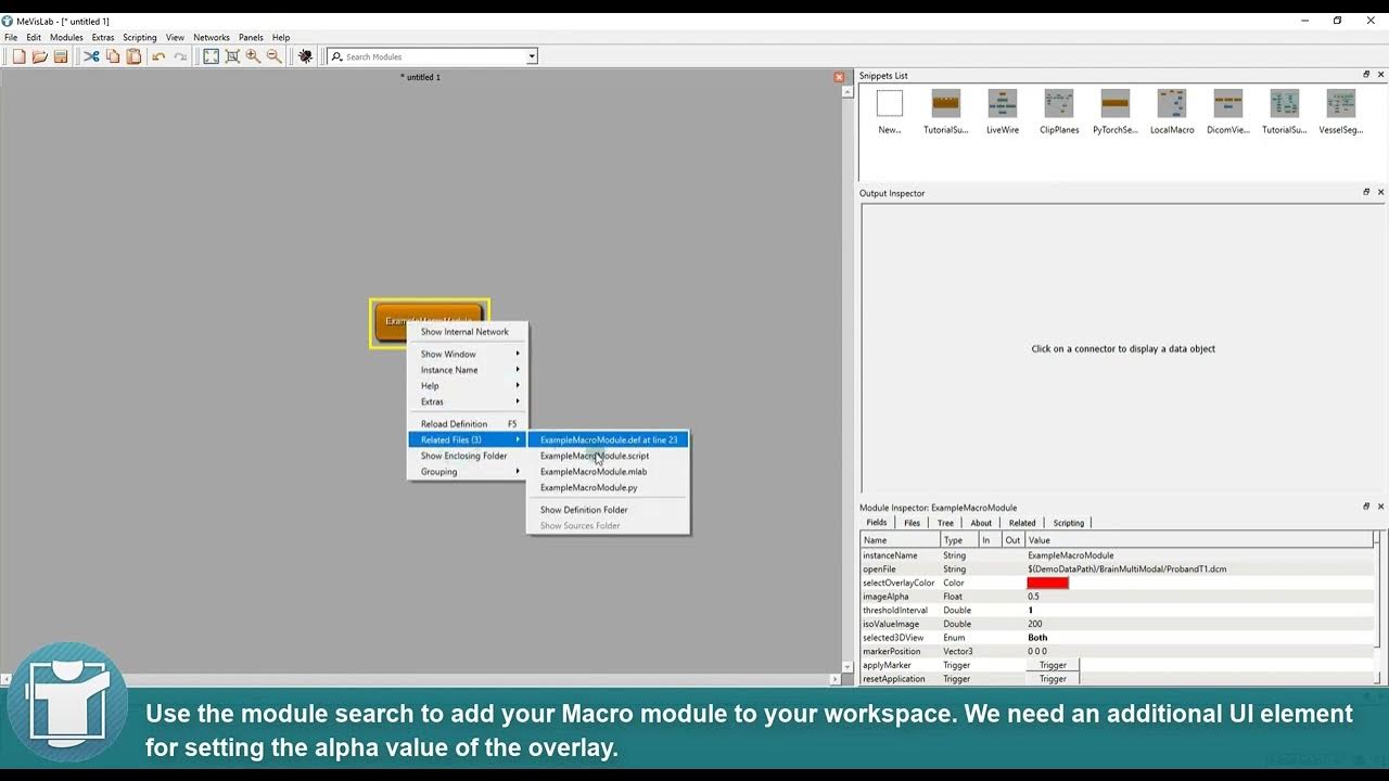 MeVisLab Tutorials - Application Development - Update Application - YouTube