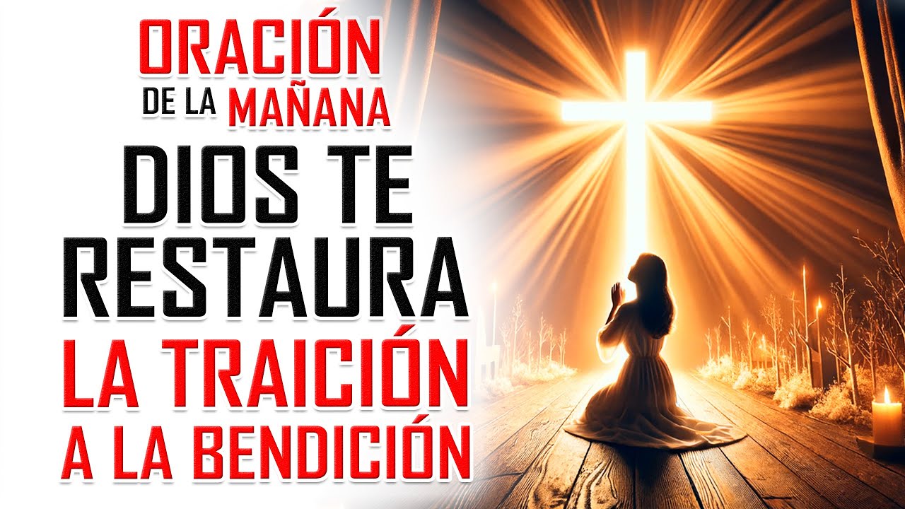 🔥ORACION DE LA MAÑANA 🙏 DIOS TE RESTAURA DE LA TRAICIÓN A LA BENDICIÓN ...