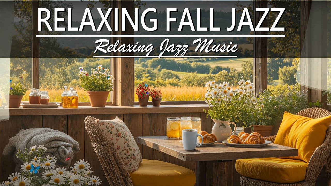 Relaxing Fall Jazz Music to Study 🍂 Cozy Coffee Shop Ambience with ...