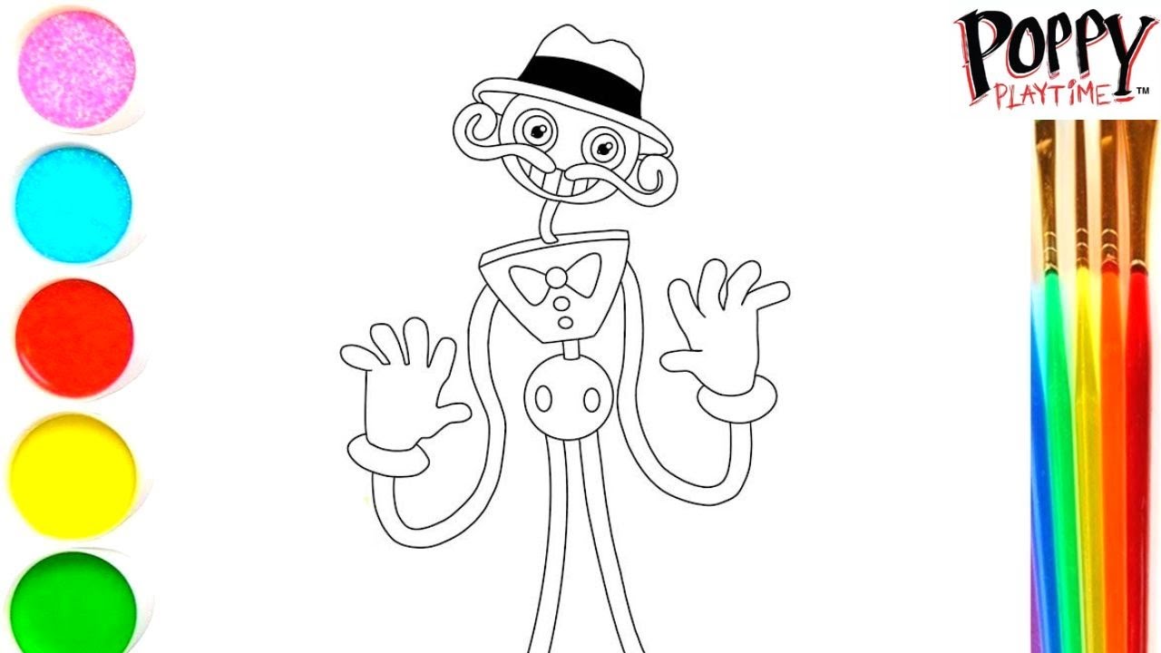 How to Draw DADDY LONG LEGS POPPY PLAYTIME 2 - YouTube