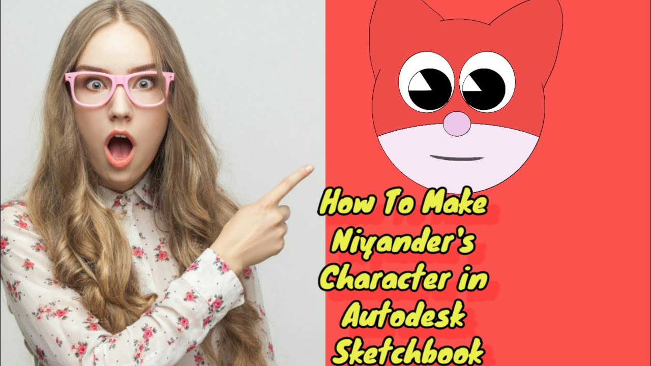 How to make Niyander's character in Autodesk sketchbook | Mighty cat ...