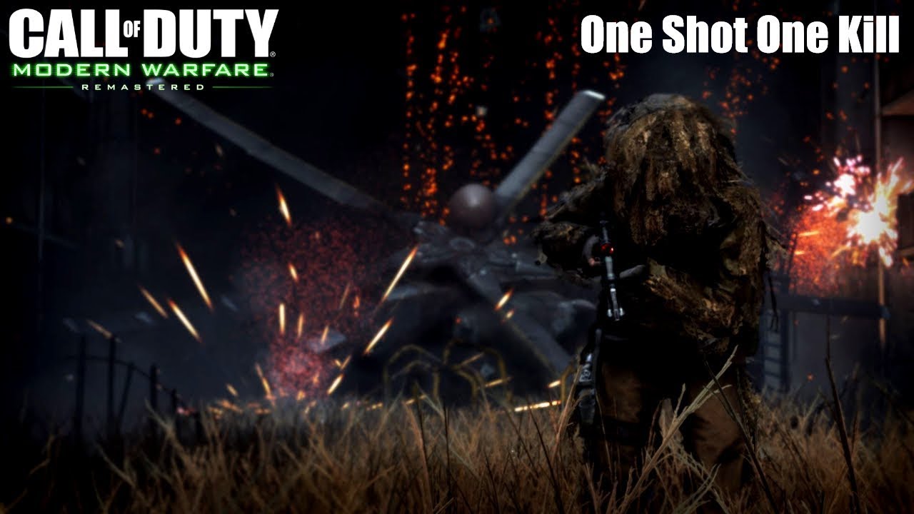 CALL OF DUTY (Modern Warfare Remastered) - One Shot One Kill - YouTube