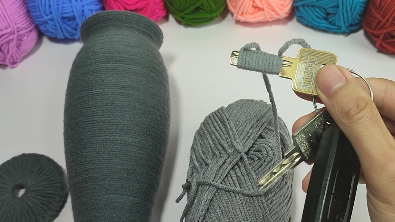 Tips and tricks from wool, You don't have to buy flower pots! Woolen ...