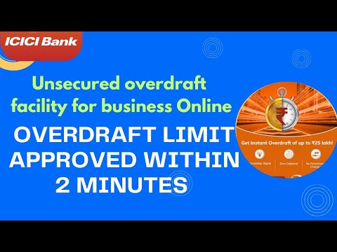 Without collateral OD Limit 2 Mint me | Online process Overdraft ICICI ...