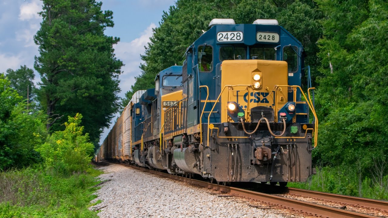 HD: A couple NS & CSX trains of June & July 2022 w/CN, UP, CSX 40-2 ...