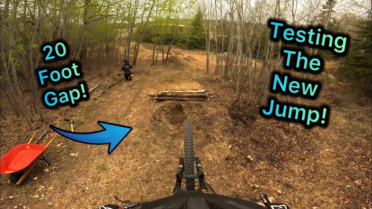 Testing Our DIY 20 Foot Mountain bike Jump! - YouTube