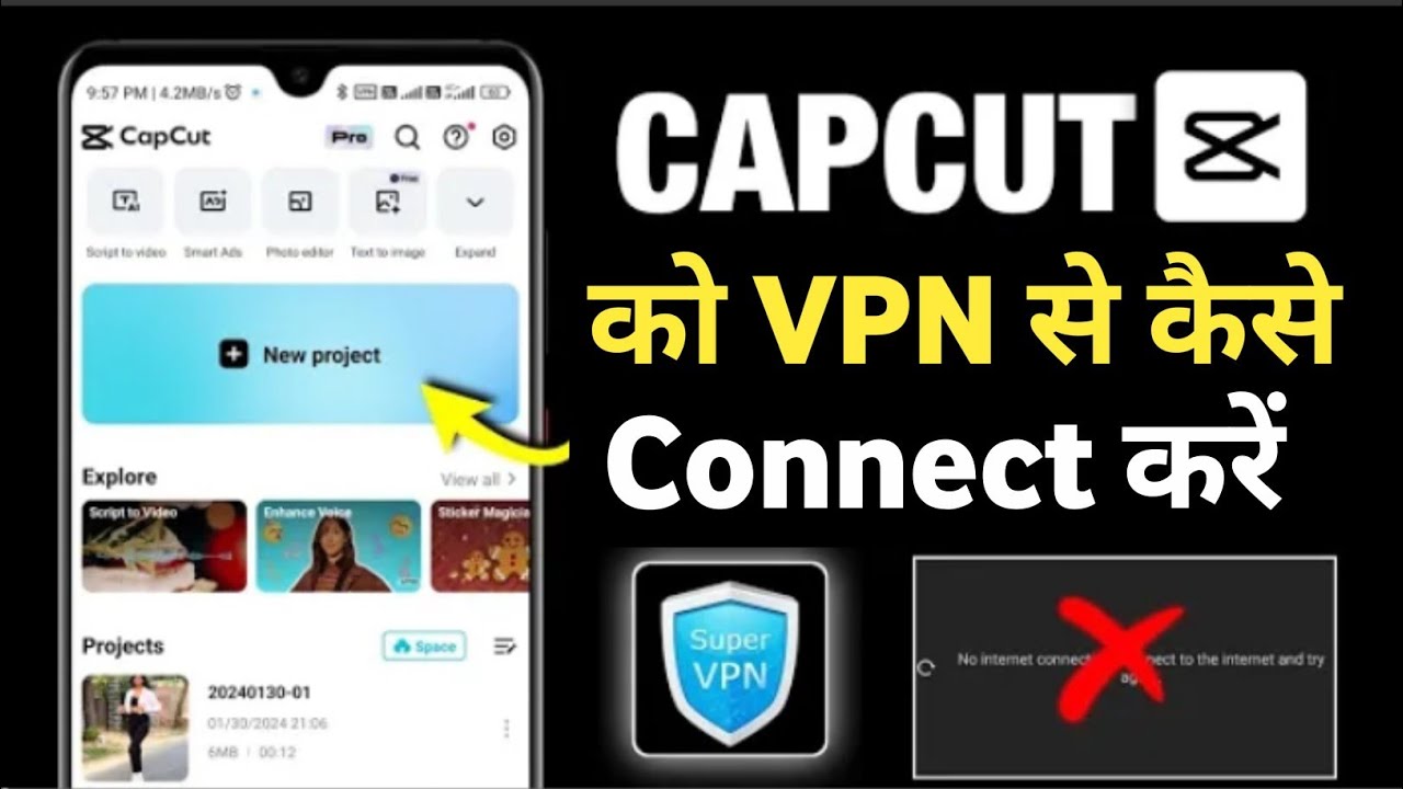️Capcut Ko Vpn Se Kaise Connect Kare || How To Use VPN || How To Use ...