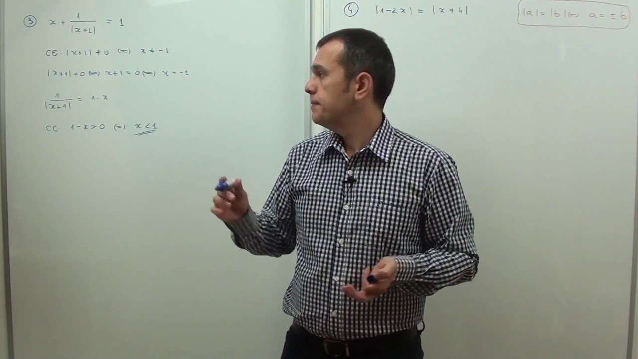 02.005 Modul unui numar real. Ecuatii. Exercitiul 3 - YouTube