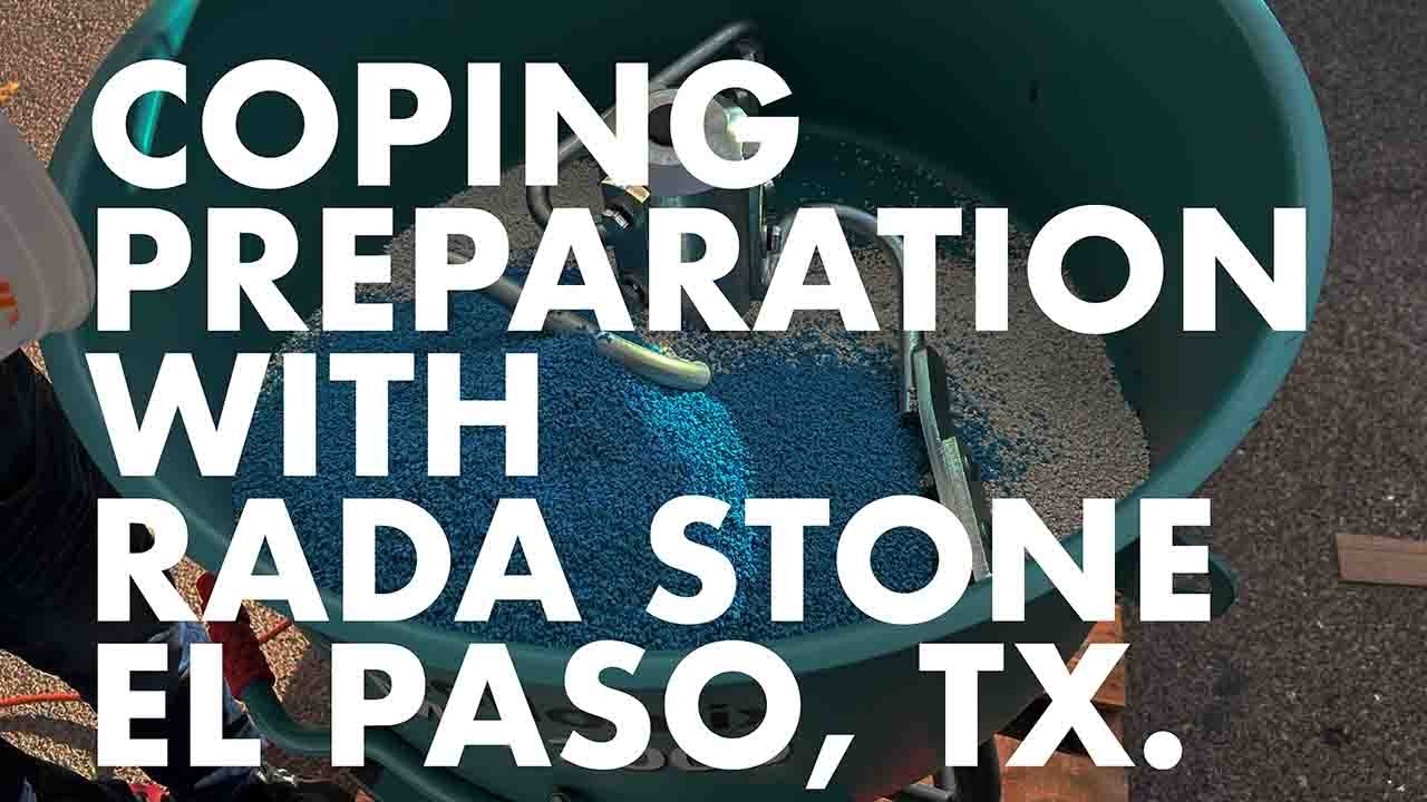 Learn about Rubber Stone Coping preparation for a pool with Rada Stone ...