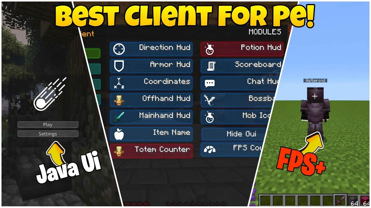 Best client for mcpe !?? - YouTube