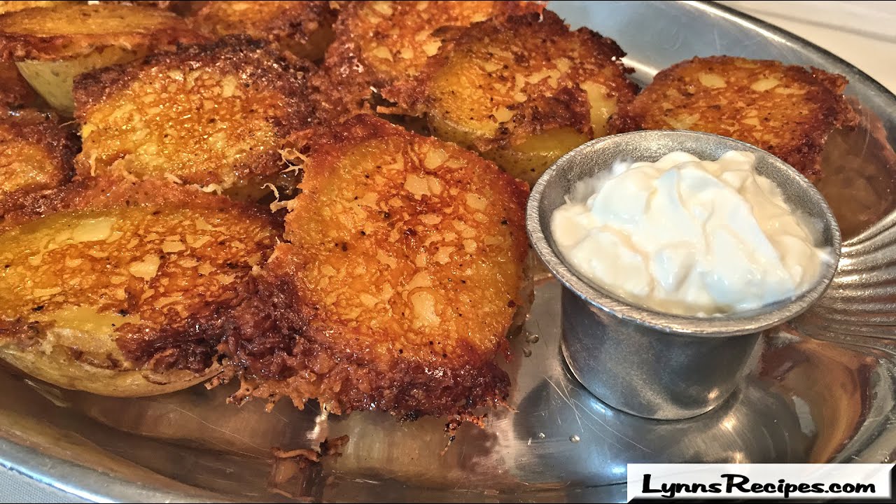 Parmesan Baked Potato Halves - Lynn's Recipes - YouTube