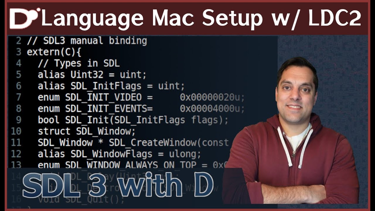 D Game programming with SDL - Setting up SDL3 with Mac and LDC2 [Episode 2.4] - YouTube