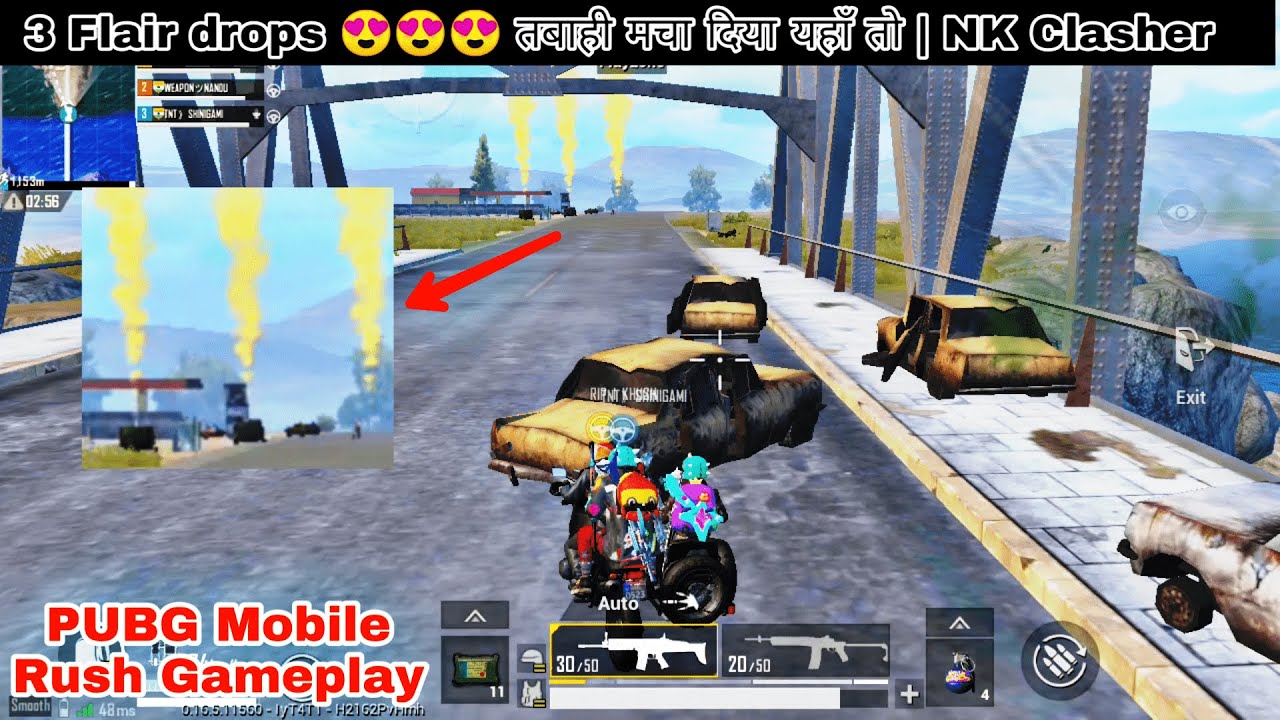 Flare पे Flare Flare पे Flair 😍😍😍.....! | PUBG Mobile Rush Gameplay ...