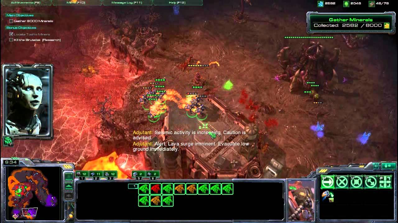 SC2 WoL Korean Campaign 6 - The Devil's Playground - YouTube