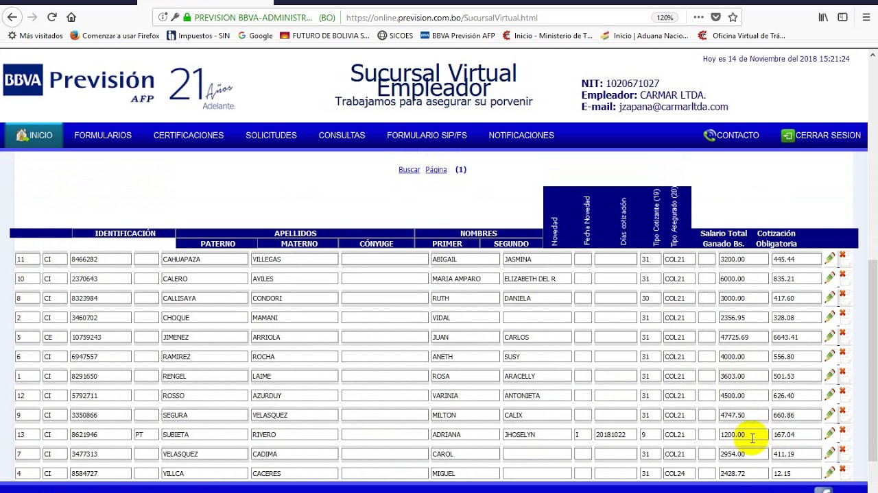 DDJJ FORM SIP AFP PREVISION EN LINEA - YouTube