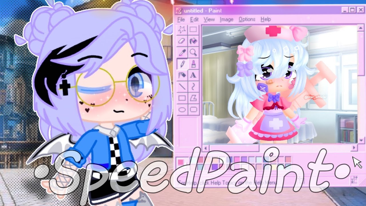 SpeedPaint•~Cute gacha girl•~hospital•~ - YouTube