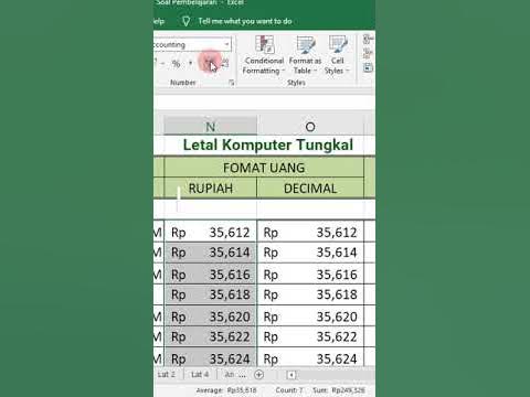 Cara Mengatur Angka Decimal di Excel | Tutorial Excel Pemula #shorts - YouTube
