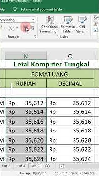 Cara Mengatur Angka Decimal di Excel | Tutorial Excel Pemula #shorts - YouTube
